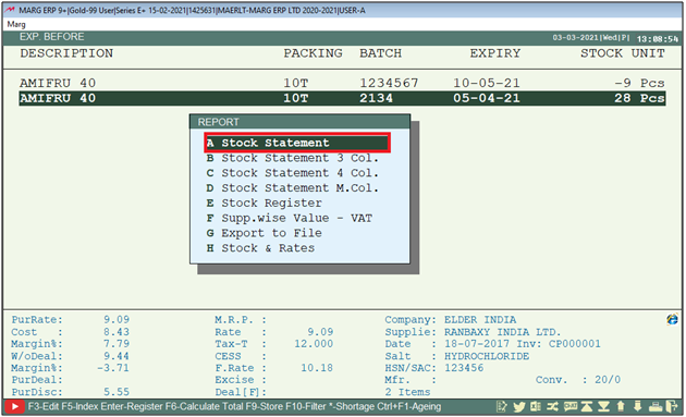 How To View Salt Wise Near Expiry Report In Marg Software