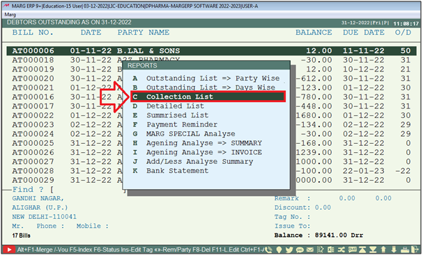 How To View Debtor Outstanding Report On The Bases Of Overdue Days In