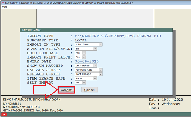 What Is The Procedure To Import Purchase From Marg To Marg