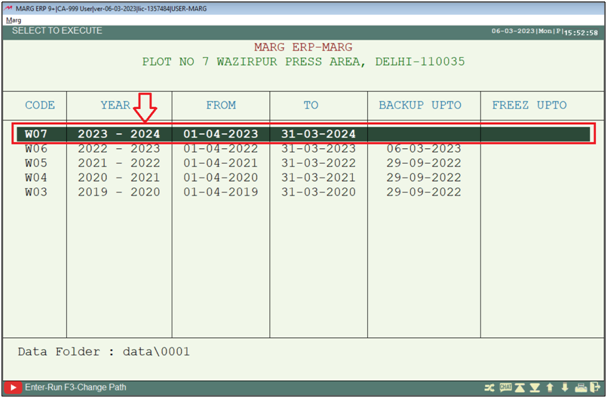 How to create New Financial Year in Marg Software