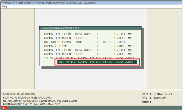 How to fix an alert of ' Shifted to split database, want it back ' which appears at the time of ...