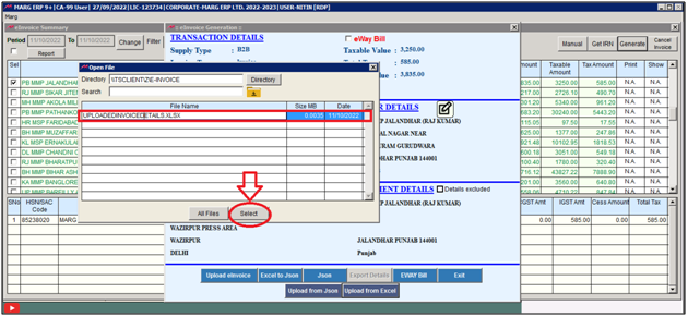 How to generate e-Invoice without GSP in Marg Software